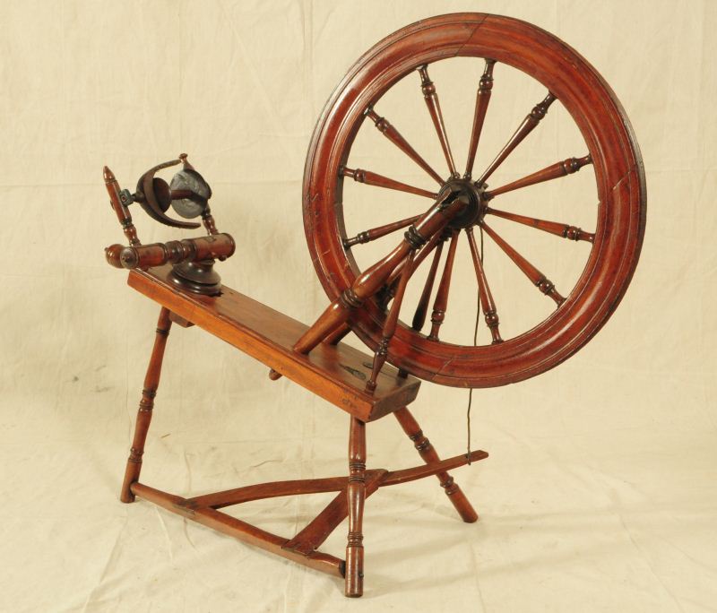 Antique New England Spinning Wheel