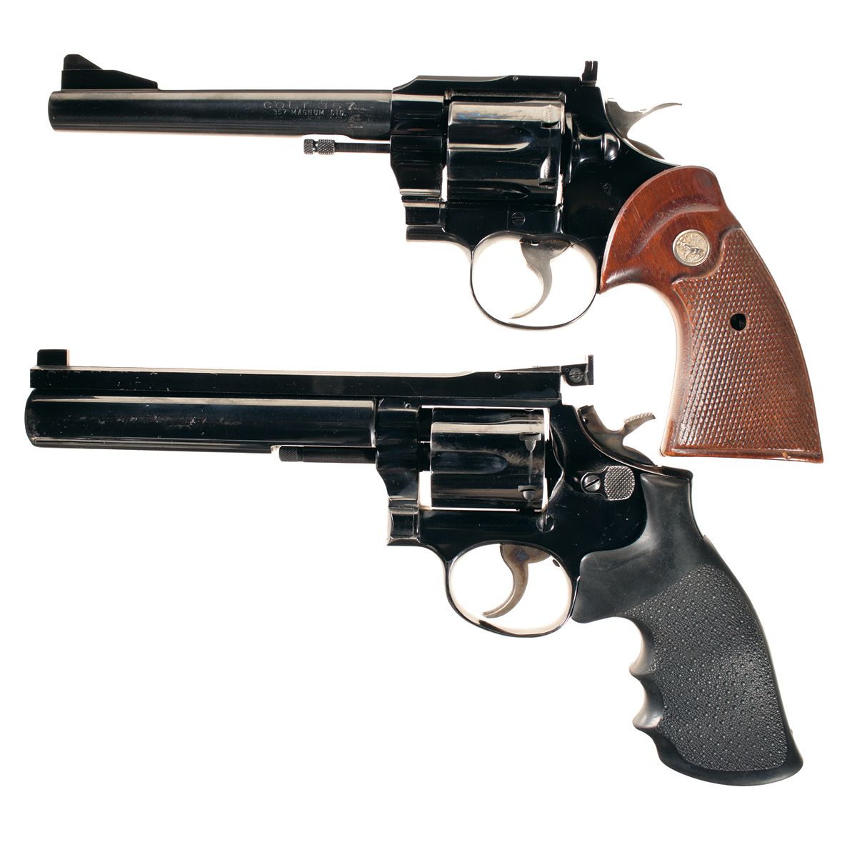 Two Double Action Revolvers -A) Colt .357 Magnum Double Action Revolver