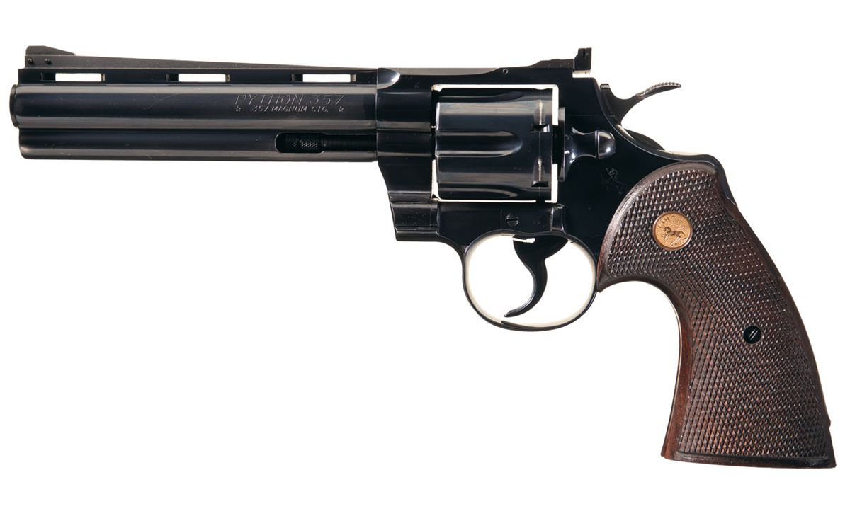 Early Colt Python Double Action Revolver