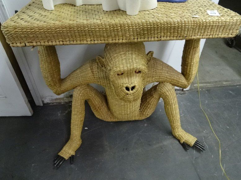 Wicker Monkey Table