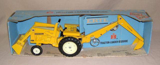 IH 3444 Loader Backhoe in Blue Box