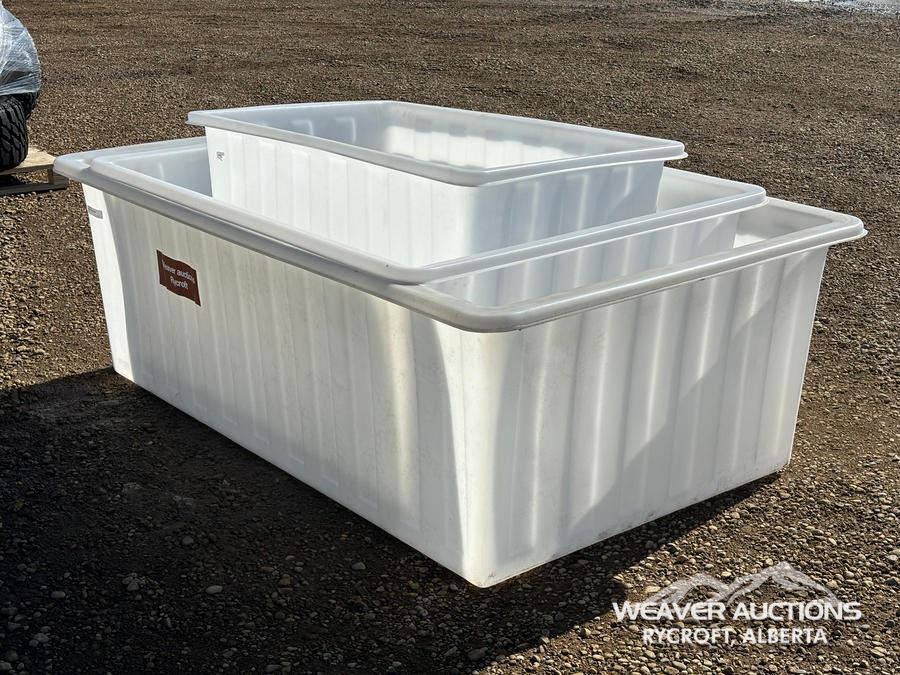 (3) POLY WATER TUBS - Weaver Bros. Auctions Ltd.